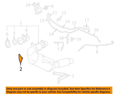 MERCEDES OEM 07-22 E320 Exhaust Components-Converter Pipe Gasket ...