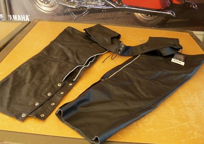 NOS First Manufacturing Co. Black Chaps 5x FMM-830-BM-5X | eBay