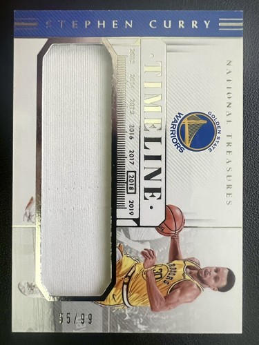 2018-19 STEPHEN CURRY Panini National Treasures Patch ~55/99 | eBay