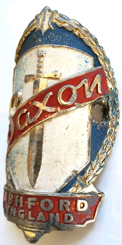 Vintage SAXON Bicycle Neck Badge Ashford, England | eBay