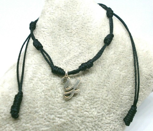 Bracelet " And " Cursive Writing Early - Thread Black Adjustable | eBay