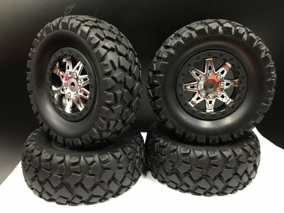 1/10 Short Course Wheels Off-Road Tires for Traxxas hpi kyosho WR8 RC ...