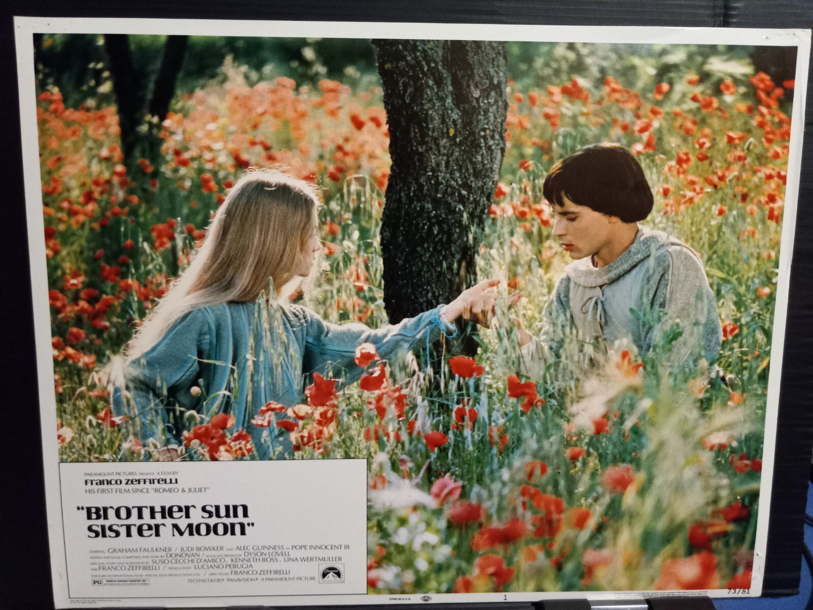 Lobby Card 1973 BROTHER SUN SISTER MOON teen blonde Judi Bowker Francis ...