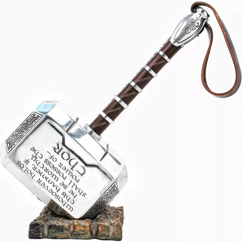 Replica Scale Movie Power of Thor Mini Hammer Metal MCU Thor Mjolnir ...