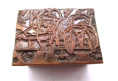 Printing Letterpress Printers Block Copper Dentist Office | eBay