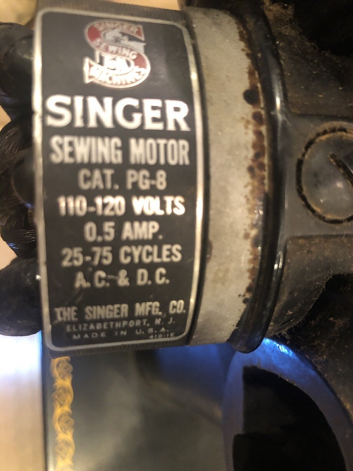SINGER 15-91 Sewing Machine, Mfg 1953 | eBay