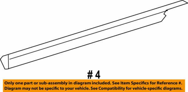 68160-0C020 Toyota Weatherstrip assy, front door glass, outer rh ...