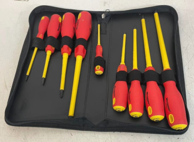Westward Insulated Screwdriver Combo Set of 9 w/ Black Case Phillips ...
