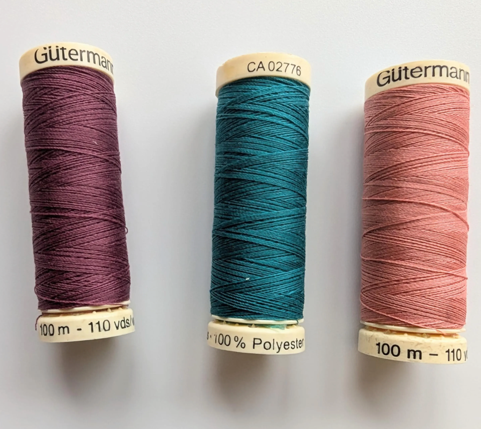 10 x thread mix, Gutermann sew all thread, sewing thread, 100m reels ...
