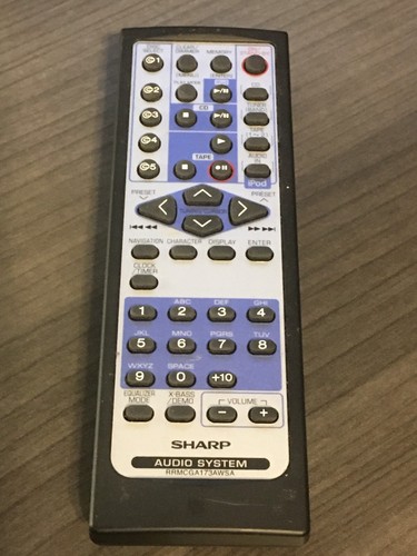 Genuine Sharp RRMCGA173AWSA Audio System CD Player Remote Control | eBay