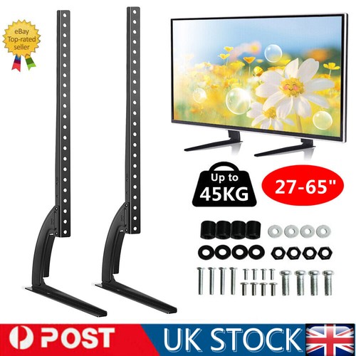 Heavy Duty TV Stand Leg Base Table Desk Top Pedestal Mount 27-65" for ...