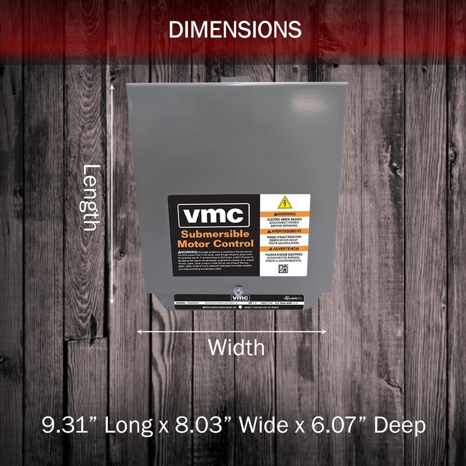 Red Lion 640222 RLCB15-230 1.5-HP 230-Volt VMC Control Box for ...