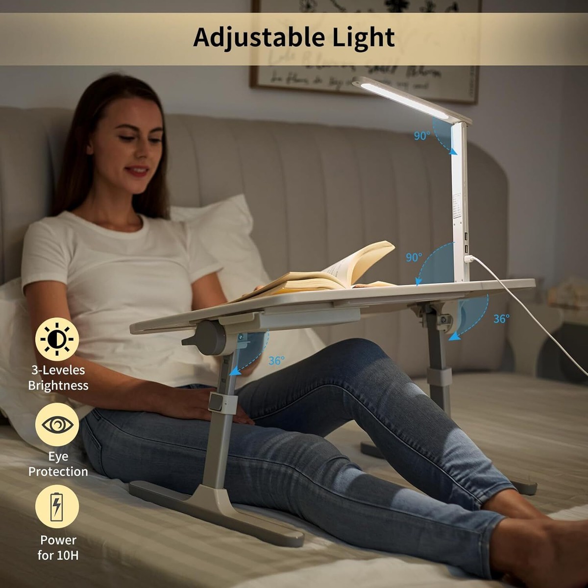 Portable Laptop Desk With Light