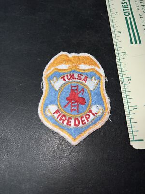 Vntg Obsolete Fire Department Patch Tulsa Oklahoma #1 | eBay