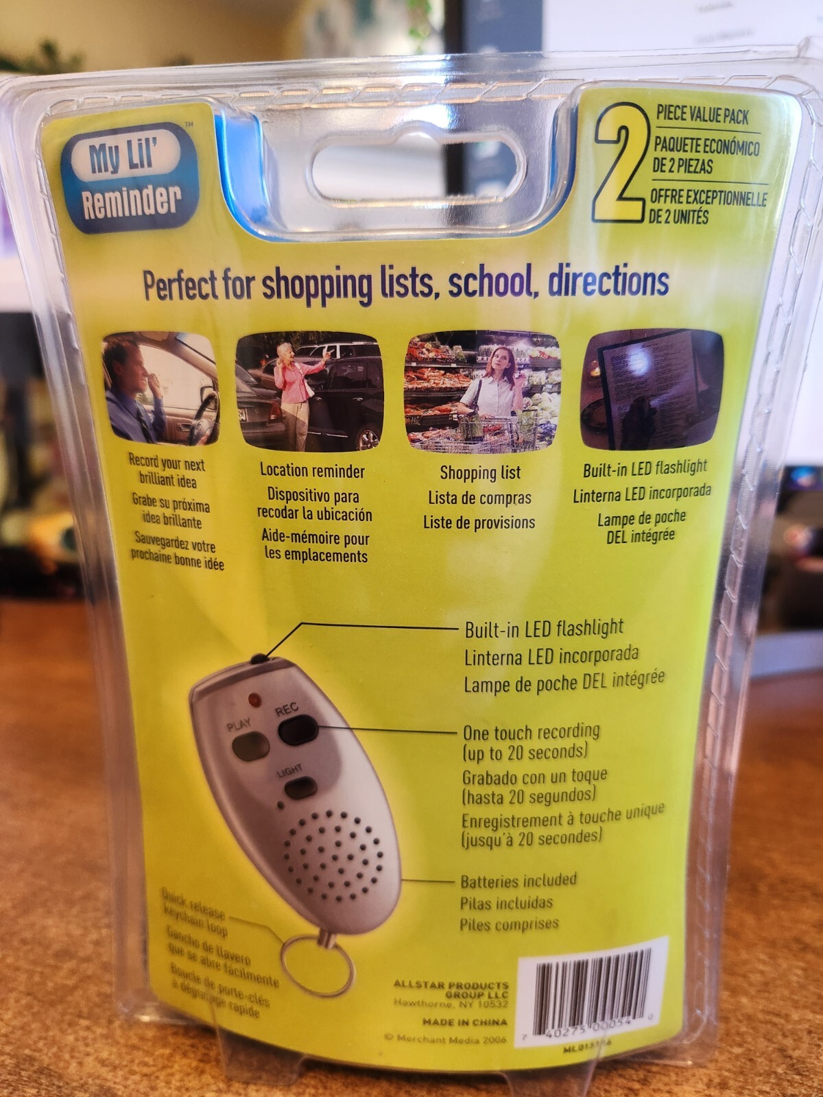 My Lil' Reminder Personal Digital Voice Recorder Flashlight 2 PK as ...