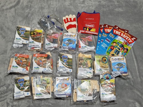 Lowe’s DIY Kids Workshop Kits Lot of 16 Wood Craft Projects Plus ...