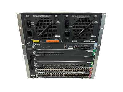 Cisco Catalyst WS-C4506-E V3 Managed Switch Chassis WS-X45-SUP7L-E & 4 ...