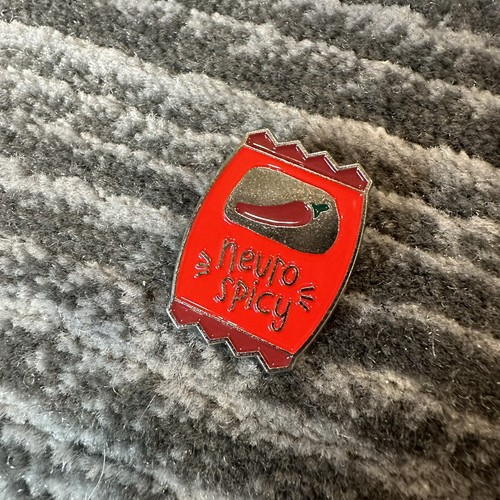 Enamel Pin Neuro Spicy Funny Pin Red Chile Pepper Brooch Lapel Badge ...