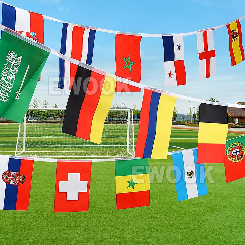 100 Countries String Bunting Flag International World Flags Bar Party ...