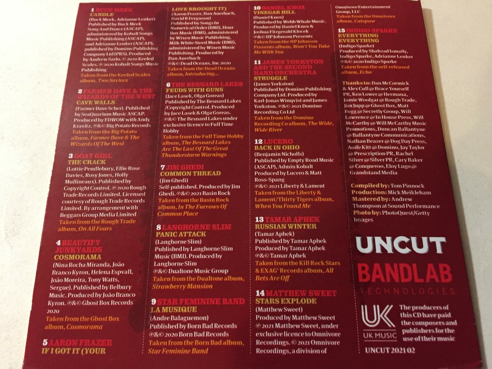 'FOR THE ROAD' 2021 UK 'Uncut' Promo Compilation New CD Album, Goat ...