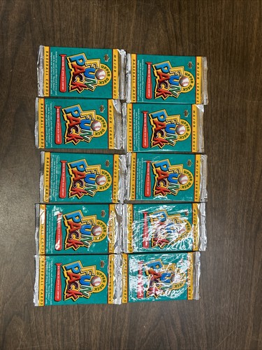 (V) New Lot Of 10 UPPER DECK Fun Pack Baseball Cards 1993Sealed ...