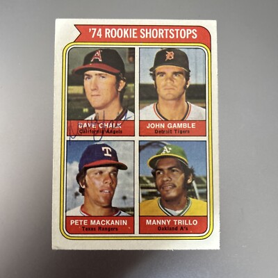 DAVE CHALK 1974 TOPPS ROOKIE RC AUTOGRAPHED SIGNED AUTO BASEBALL CARD ...