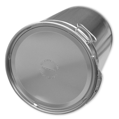 Blecheimer mit Deckel und Spannverschluss Weißblech Metalleimer | eBay.de