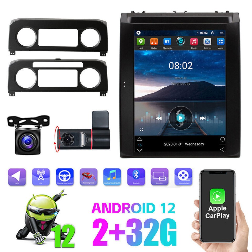 For 2015-2020 Ford F-150 F-250 Stereo Radio CarPlay 12.1'' Android 12 NAVI 32GB | eBay