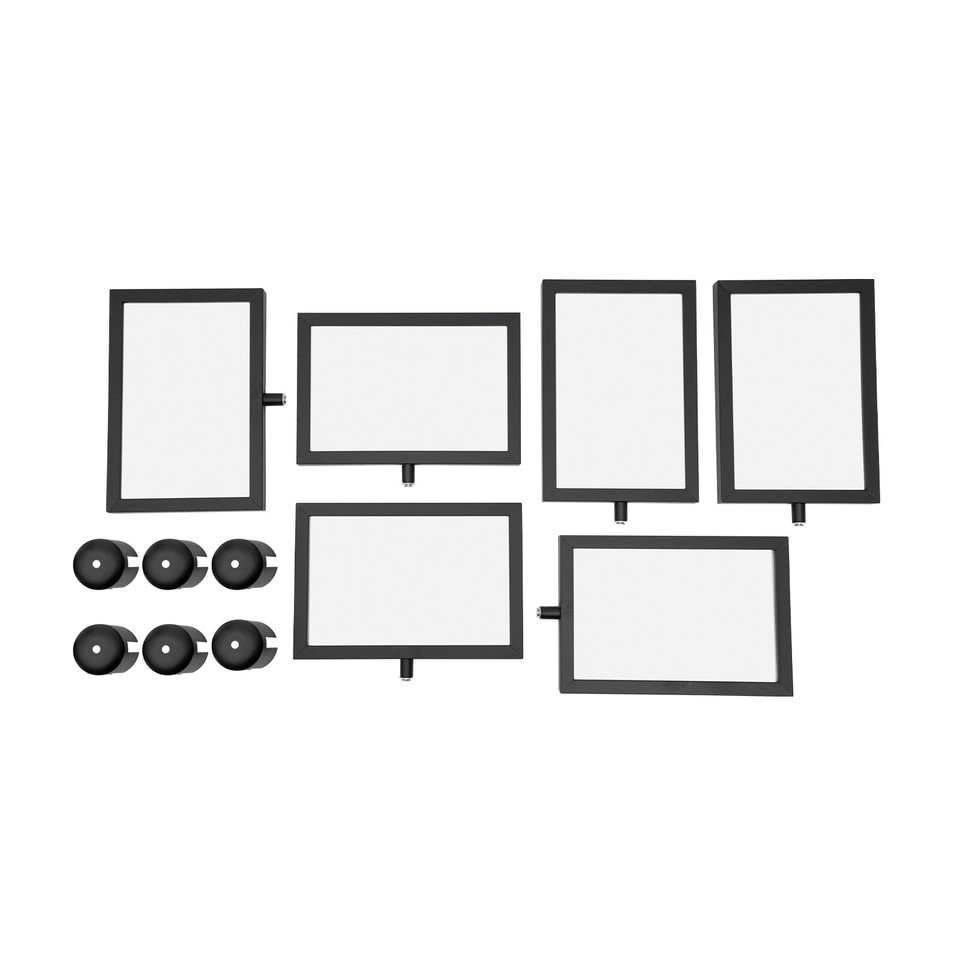 6 Pcs Sign Display Holder Double Sided Sign Poster Frame A4 Size 8.6*12 ...