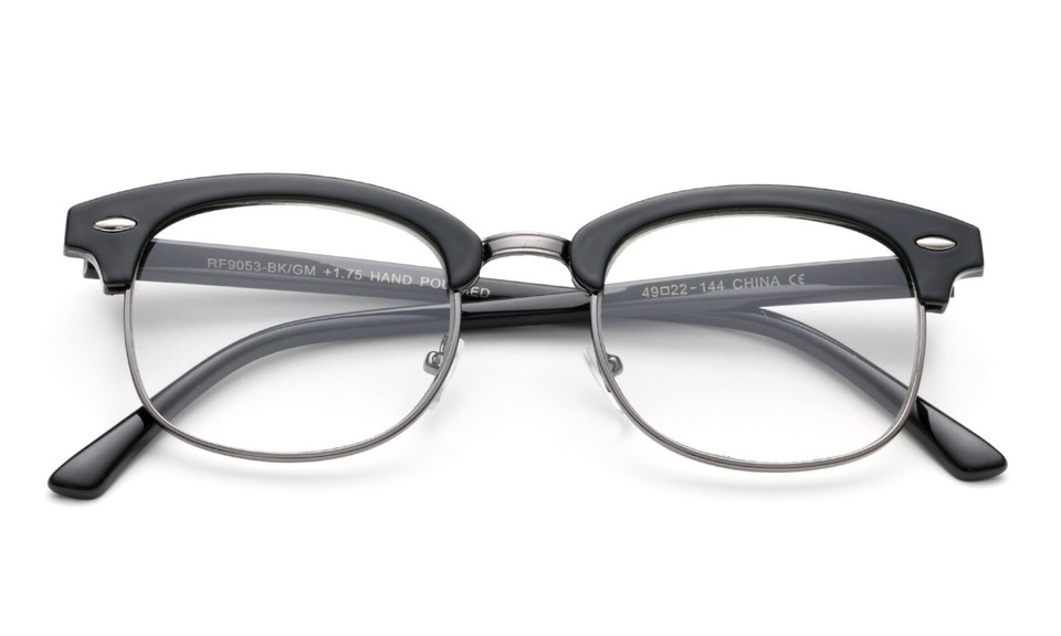 Clear Lens Glasses Classic Retro Horn Rim Men Women Nerd Fashion ...