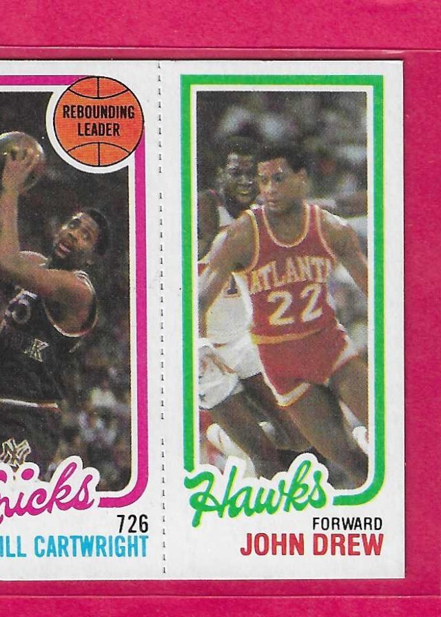 1980-81 Topps Larry Bird RC 34 Bill Cartwright RL 164 John Drew 23 EXMT ...