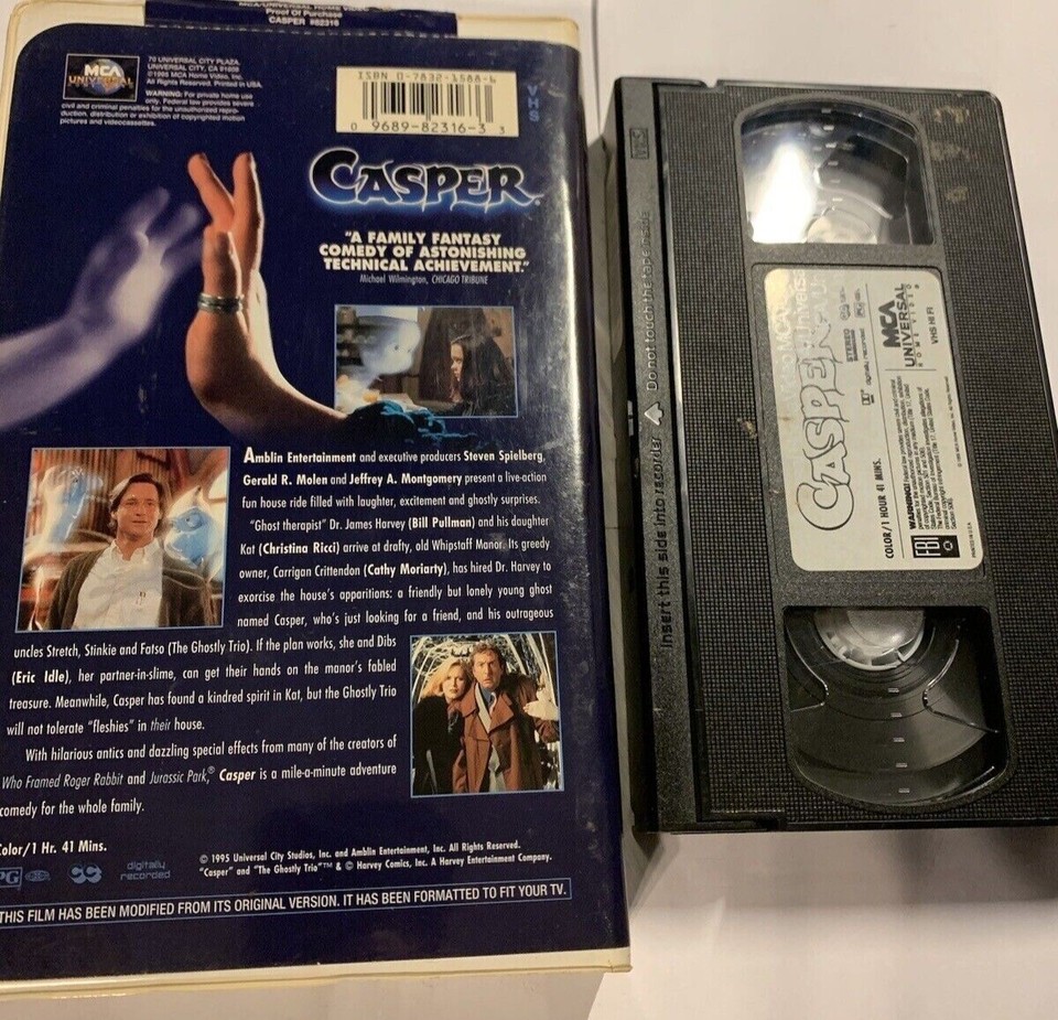 Casper (VHS, 1997, Clamshell) 96898231633| eBay