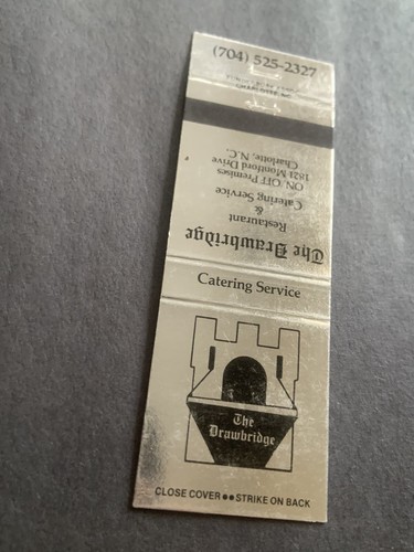 Vintage North Carolina Matchbook: “The Drawbridge” Charlotte, NC | eBay