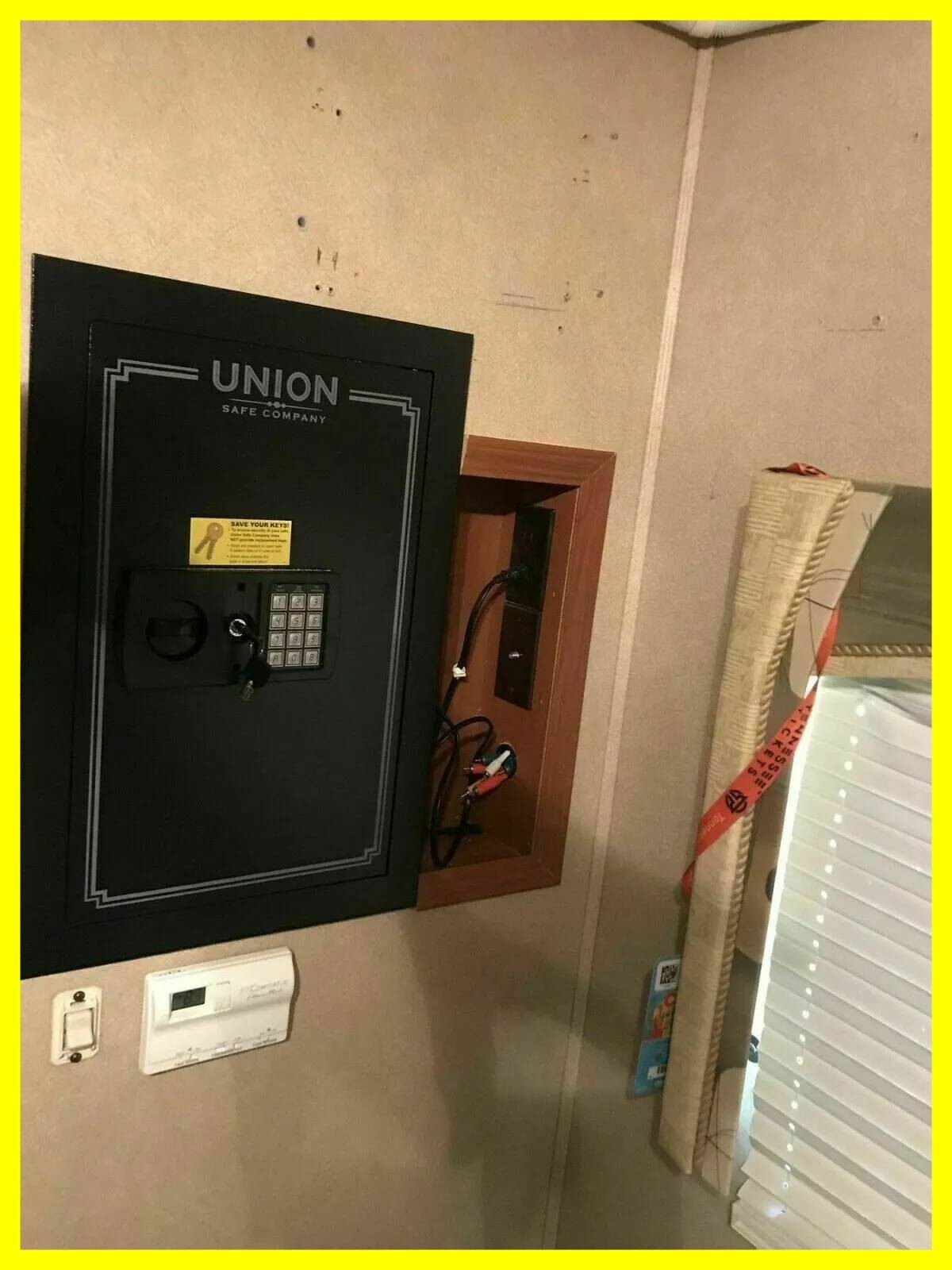 Safe Digital Wall Mounted Gun Security System Dual Lock Box Home Safe ...