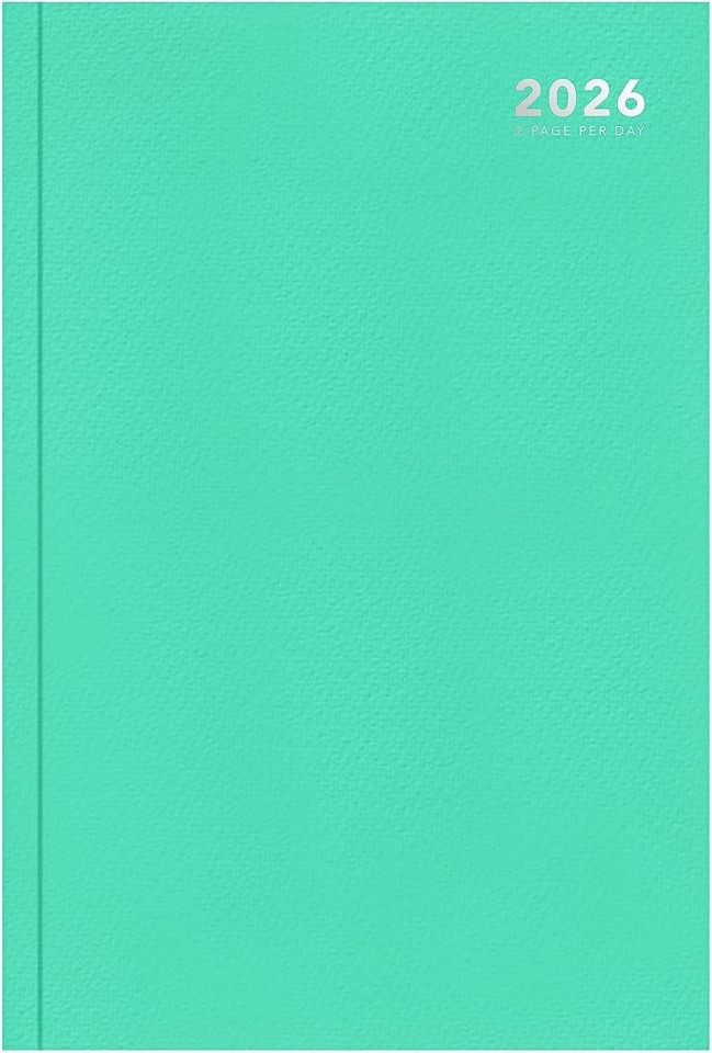2026 A4 Diary Two Pages Per Day Appointment Office Hardback Planner 2 ...