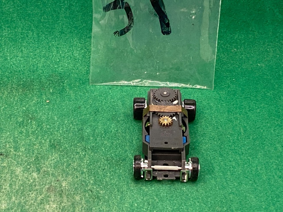 ORIGINAL AUTO WORLD T-JET ULTRA G RUNNING CHASSIS, CHROME WHEELS SUPER ...