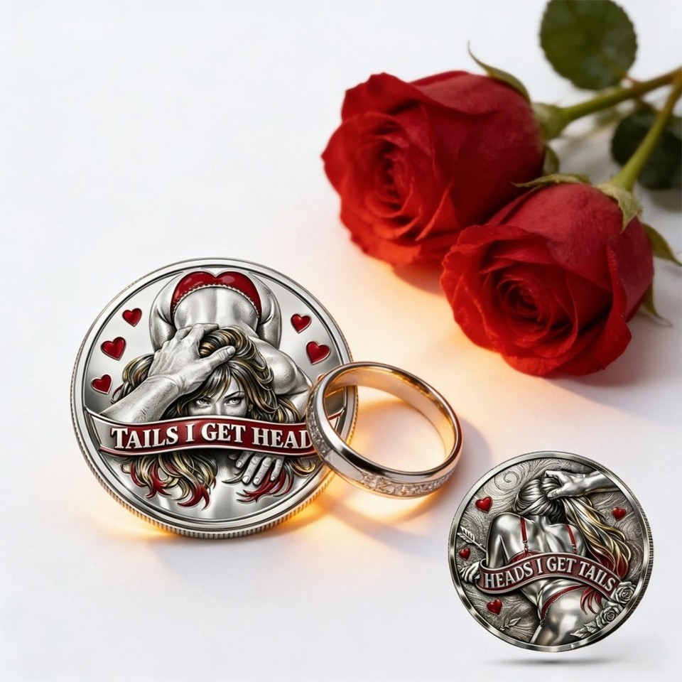 Heads I Get Tail/Tails I Get Head Commemorative Coin, Humor Prank Gift ...