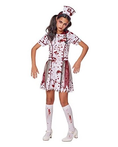 Kids Zombie Nurse Costume | Bloody Undead Nurse Outfit Small | eBay