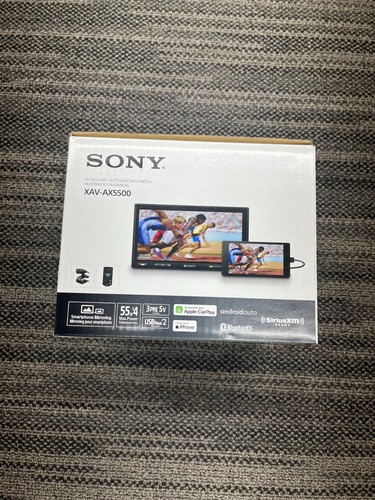 Sony XAV-AX5500 Bluetooth Media Player Apple CarPlay Android Auto USB ...