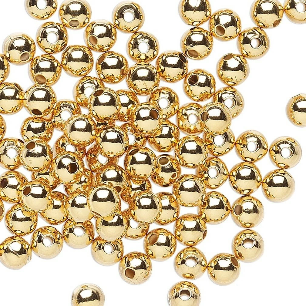 14k Gold Plated Beads