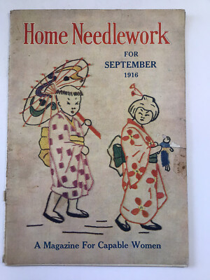 Original Home Needlework Magazine For Capable Women September 1916 | eBay