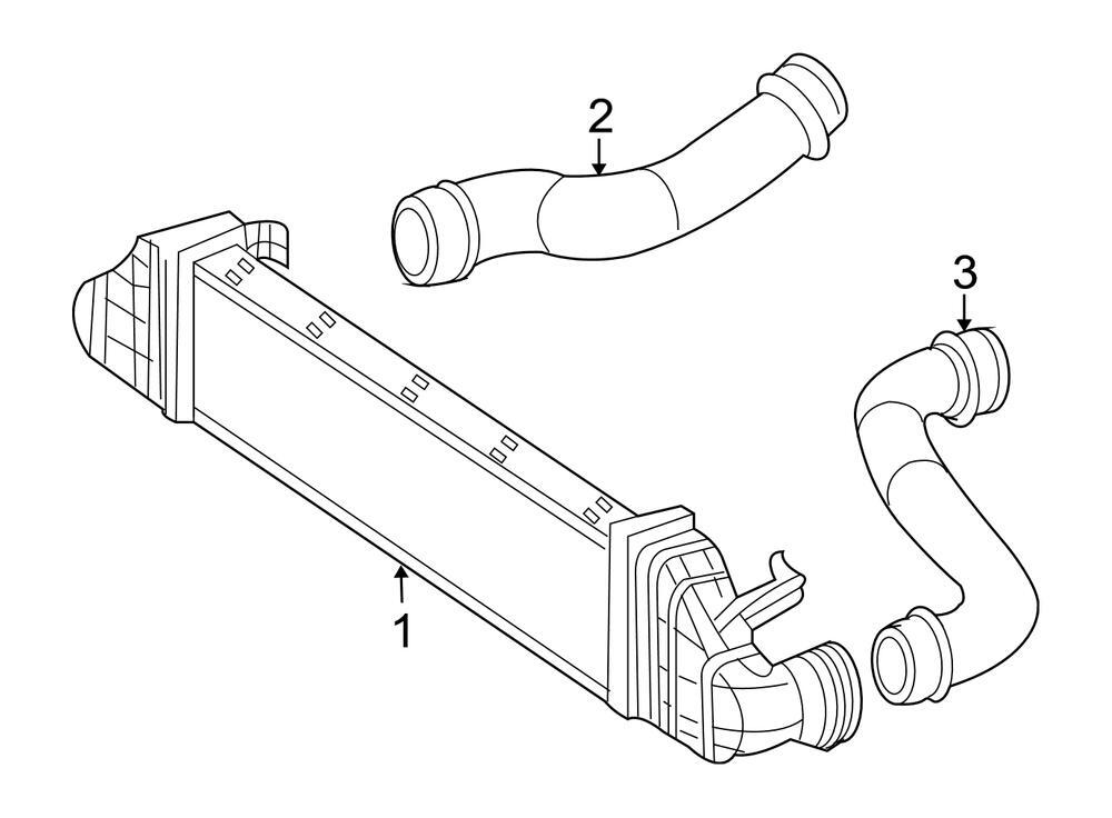 Genuine OEM Passenger Right Intercooler Pipe For Mercedes 2115282882 | eBay