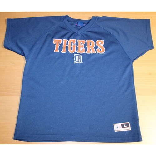 MLB Baseball Detroit Tigers Short Sleeve Shirt Top Boys Youth Large ...