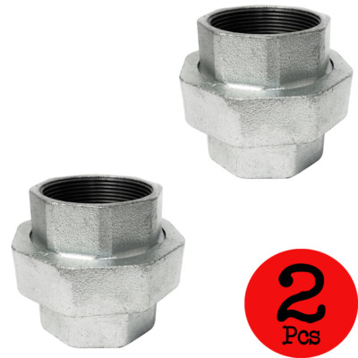 2 Pack of 3" Galvanized Union 3" FNPT X 3" FNPT Thread | eBay