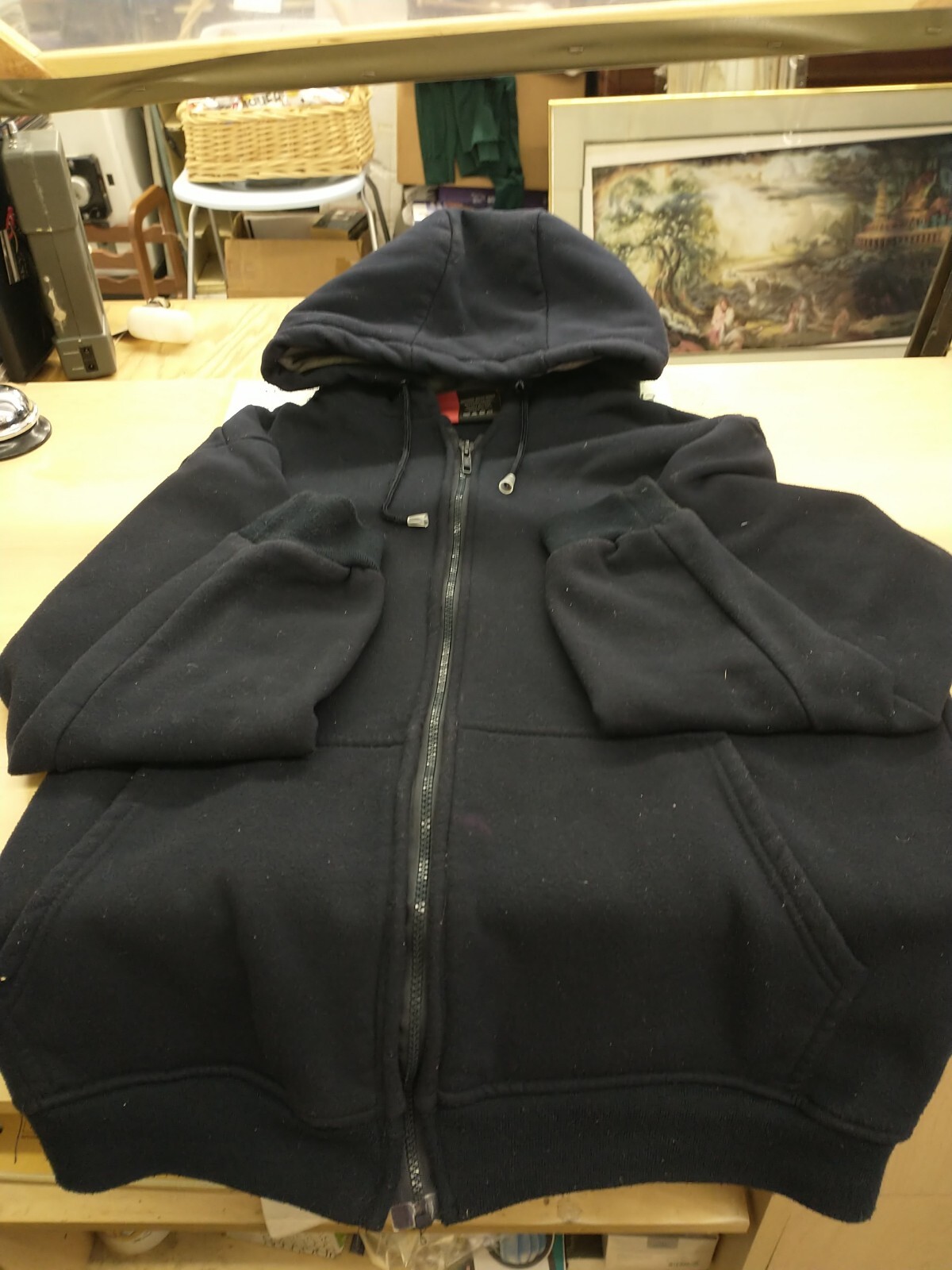 NBN Gear Zipper Hoodie Medium Black Pre Owned | eBay