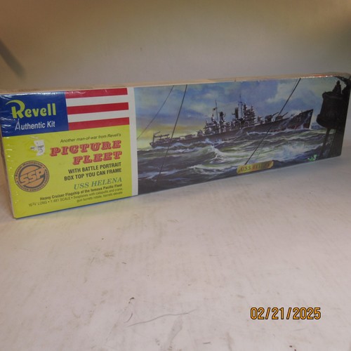 Revell 'USS Helena' WW2 Pacific Heavy Cruiser Model Ship Kit - New ...