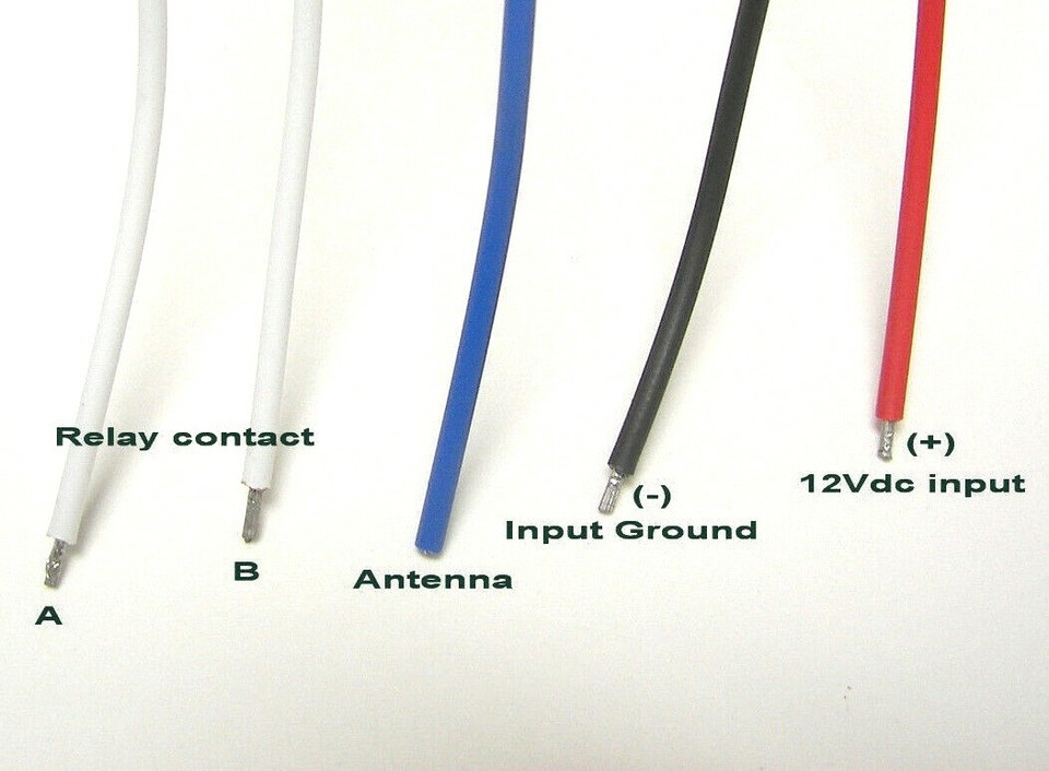 12V 15A 315mhz dry contract relay switch with 2 remote control key fobs ...