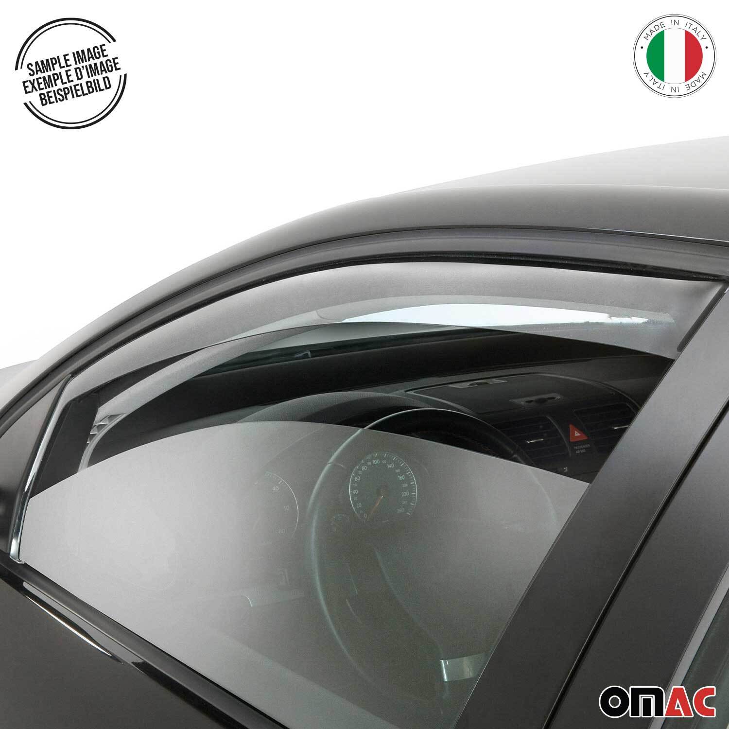 Window Visor Vent Rain Deflector for RAM ProMaster City 2015-2022 Black ...