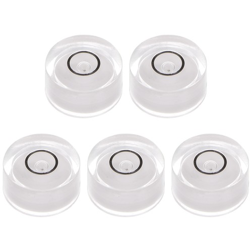 5pcs Round Bubble Level 12x6mm Mini Circular Bullseye Spirit Levels ...