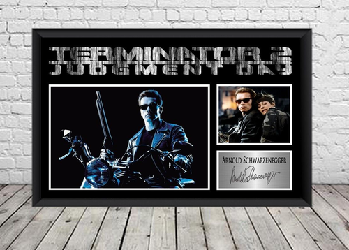 Terminator 2 Signed Photo Autographed Poster Arnold Schwarzenegger ...